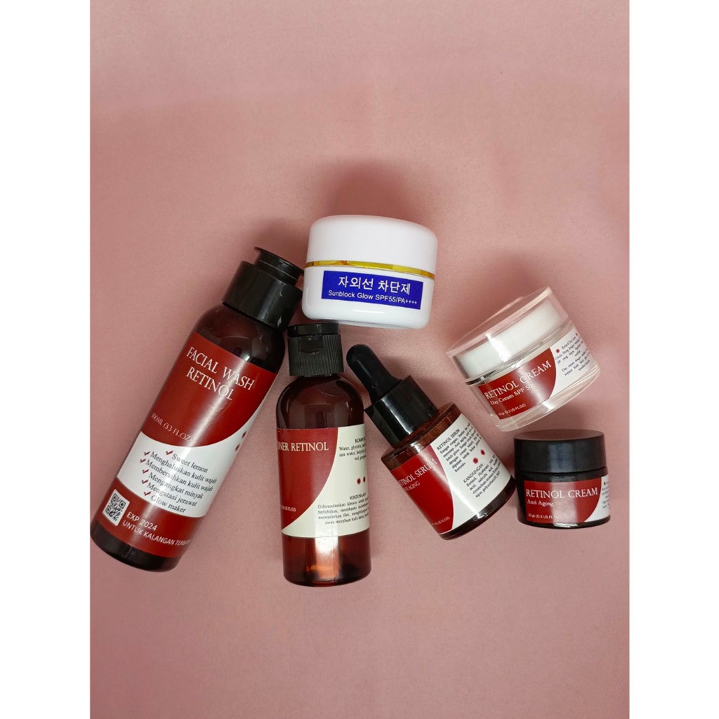 HITAM Complete Retinol Package 6 in 1 Removes Thick Black Spots Anti ...