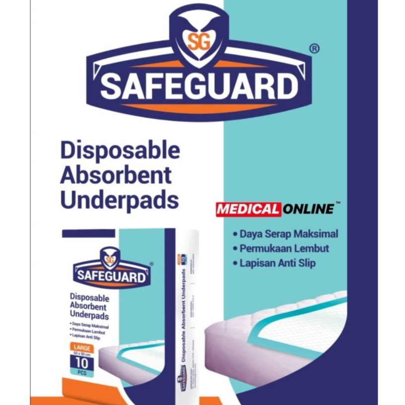 Safeguard UNDERPAD 60X90 UPAD ONLINE MEDICAL ADULT DIAPERS | Shopee ...