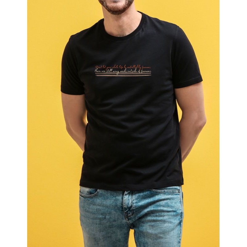HITAM Jrfs world design T-shirt short sleeve black men/women | Shopee ...