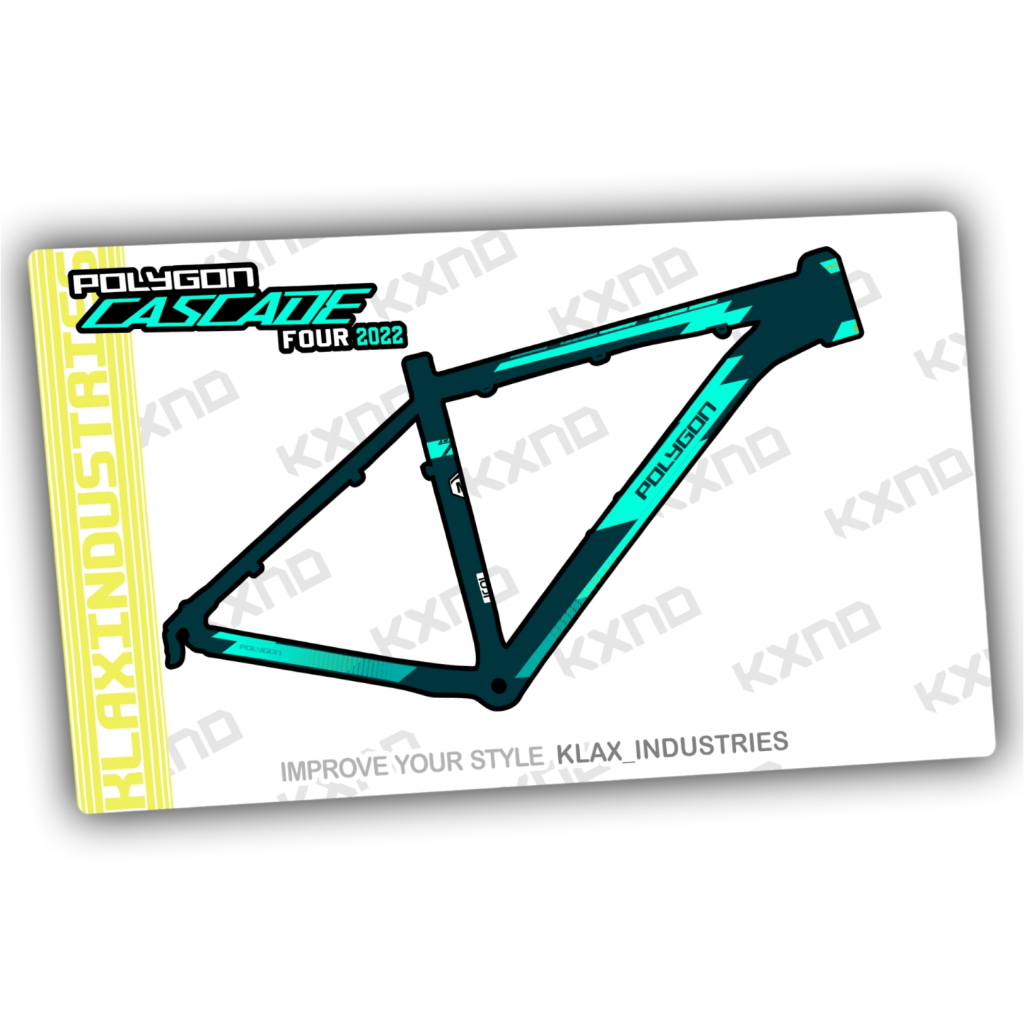 Decal frame polygon cascade 4 2022 Klaten Decal Bike Bicycle Sticker ...