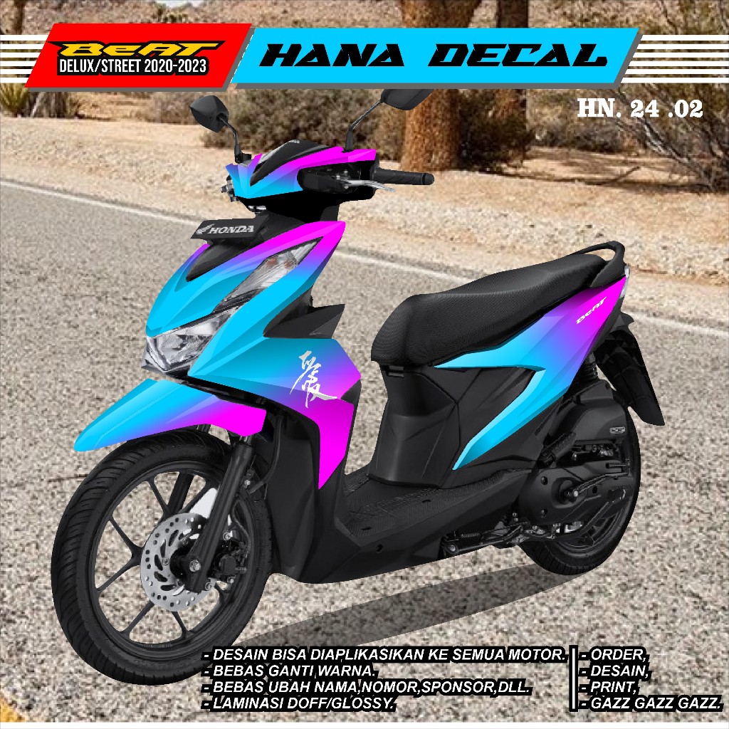 New Decal Sticker Honda Beat DELUXE STREET 2020 2021 2022 2023 Full ...