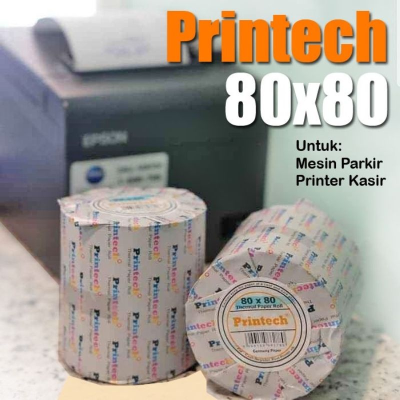 Cashier Receipt PAPER 80x80 THERMAL Receipt PAPER ROLL 80x80 PRINTECH ...