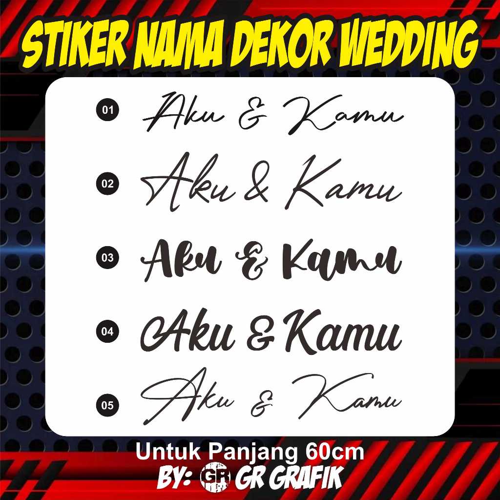 Cutting name stickers for Backdrops / Proposal Decorations / Wooden ...