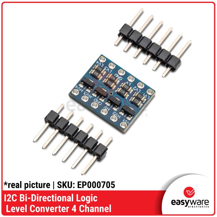 4 CHANNEL LOGIC LEVEL CONVERTER I2C BI-DIRECTIONAL MODULE | Shopee ...
