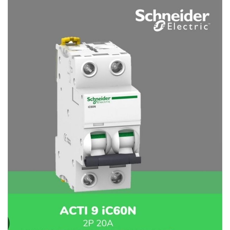 Mcb Schneider activi 9 mcb 2P 20A IC60N | Shopee Philippines
