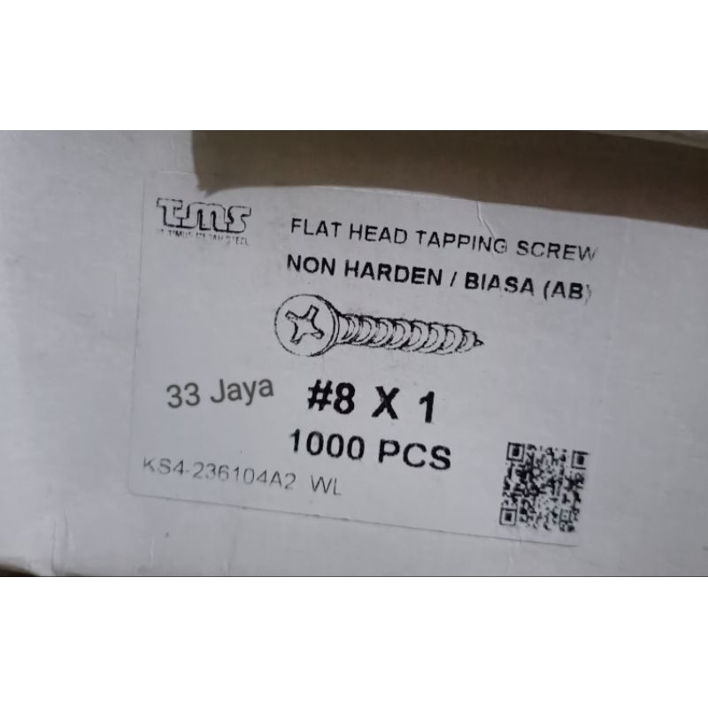 JF Tapping Screws (+) 8x1 Per Box | Shopee Philippines