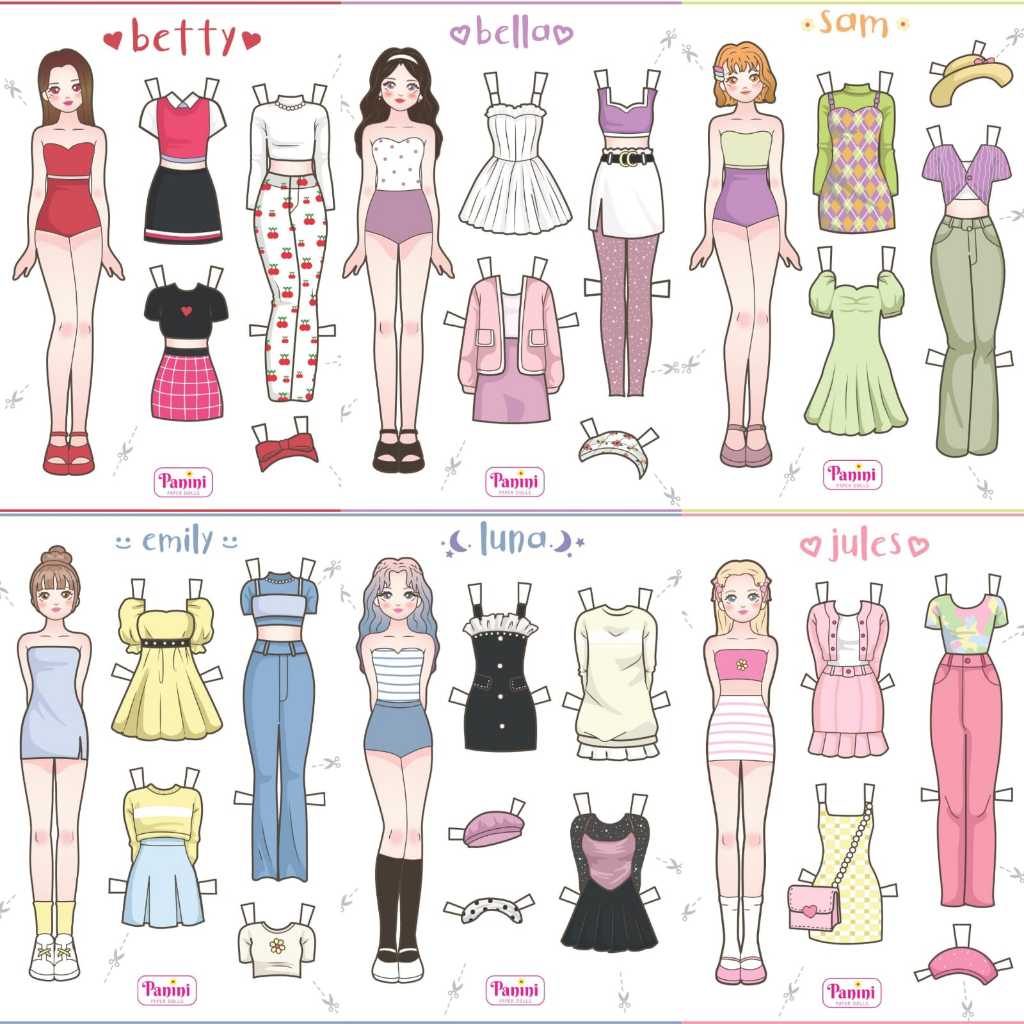 Korean Paper Doll Panini Korean Clothes Disassemble | Shopee Philippines
