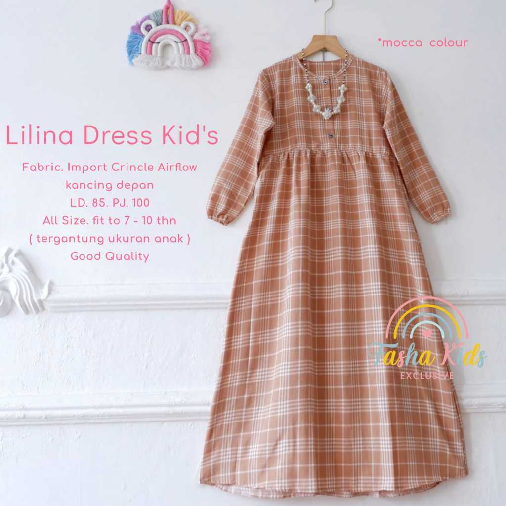 Shopakids Lilina Dress Kids Gamis For Girls Aged 7-10 Years Latest ...