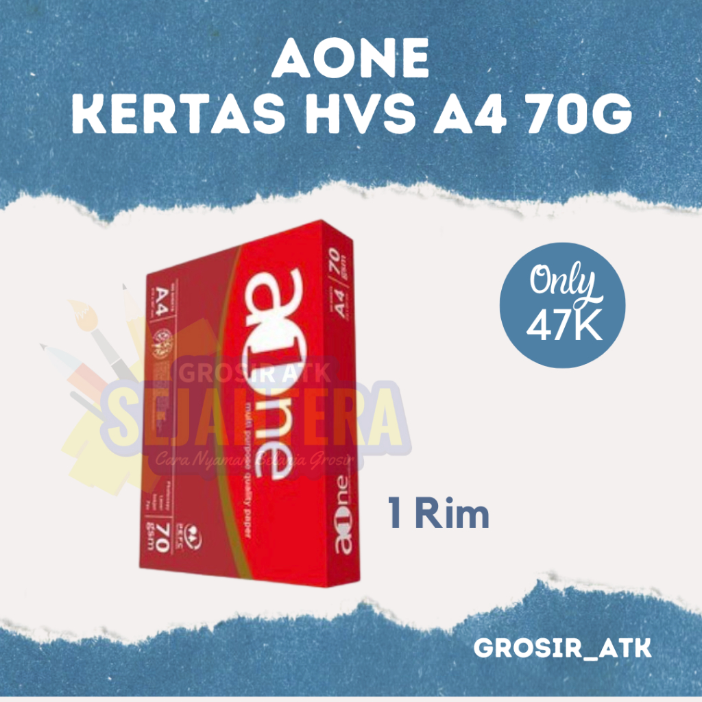 [RIM] Hvs A4 Photocopy Paper 70 GSM GRAM AONE/MAXI BRITE | Shopee ...