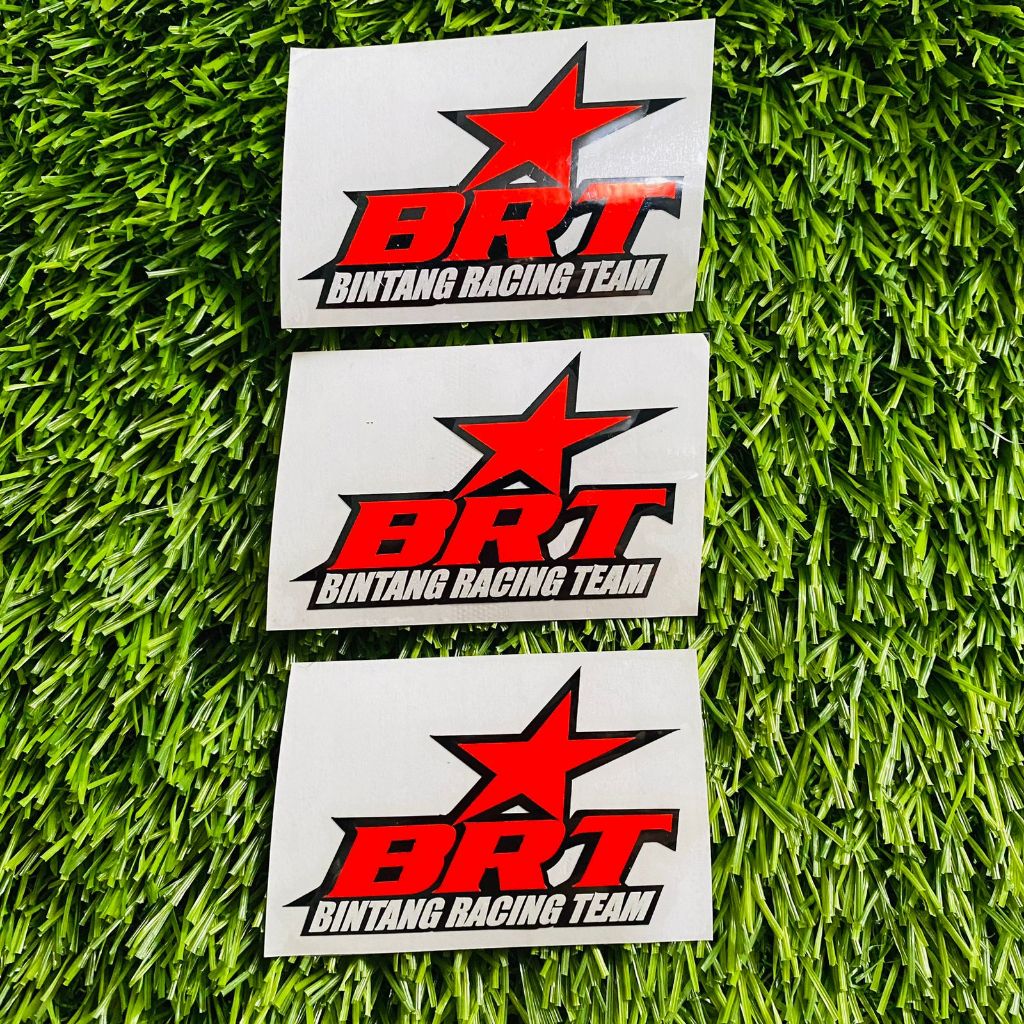 Motorcycle Sticker - BRT BINTANG RACING TEAM cutting Sticker | Shopee ...