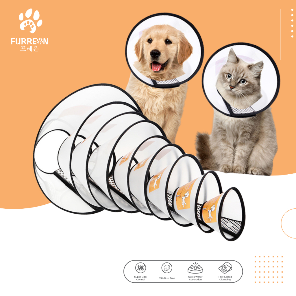 Pet COLLAR CONE Dog Cat Neck Protection Funnel / Anti Bite Pet Headgear ...