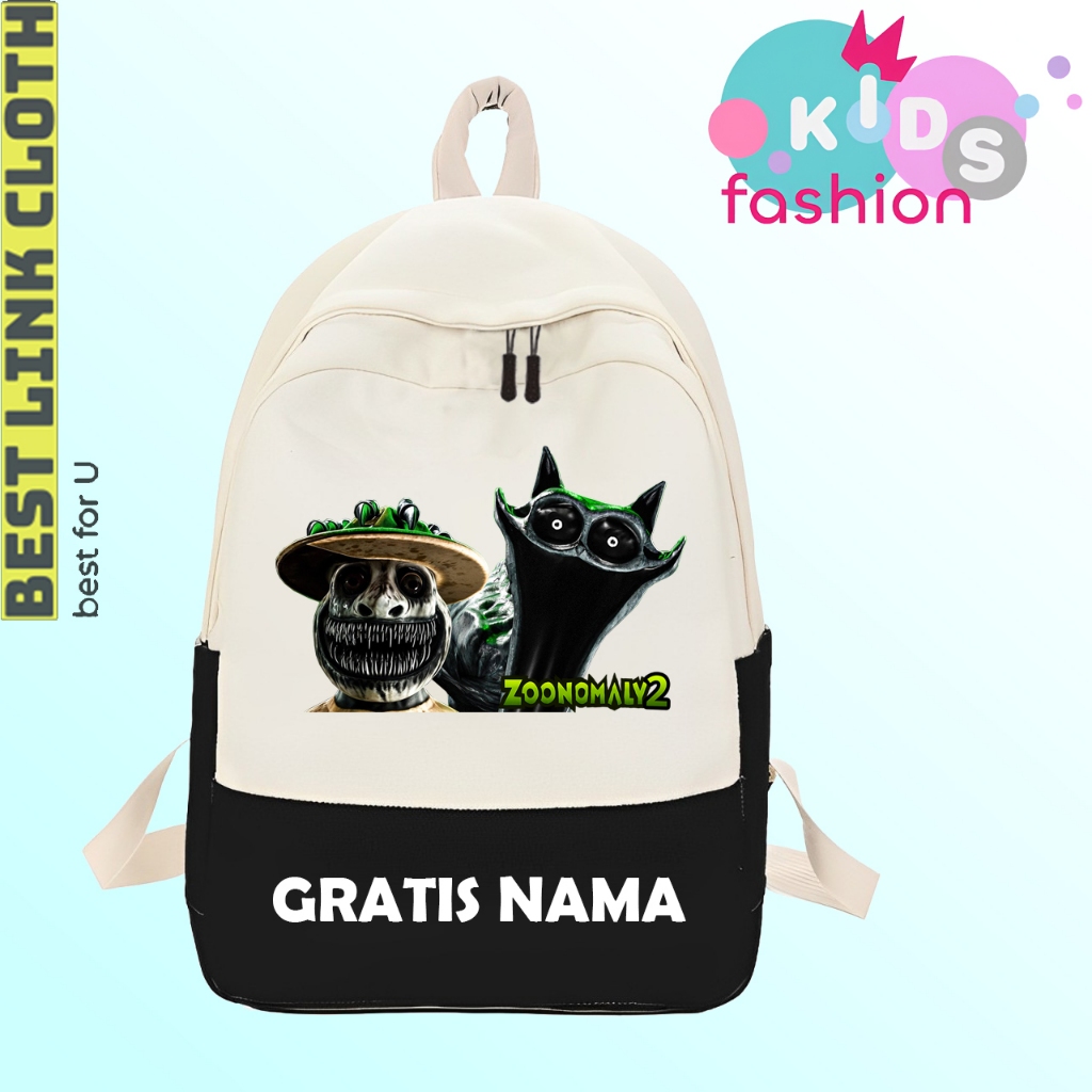 Zoonomaly School Children's Backpack 2 Monster Catnap Free Name ...