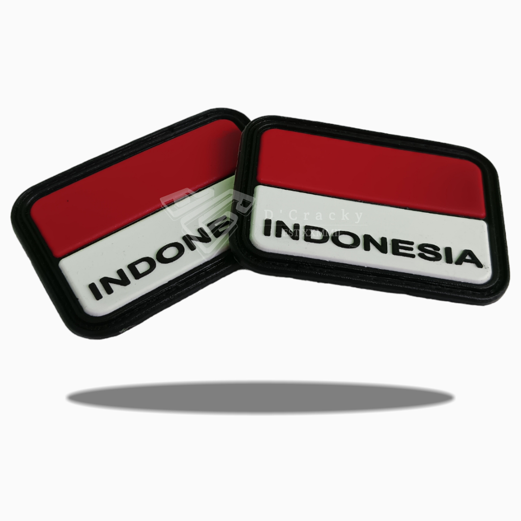 Indonesian Flag Logo Rubber Patch - Emblem Patch | Shopee Philippines
