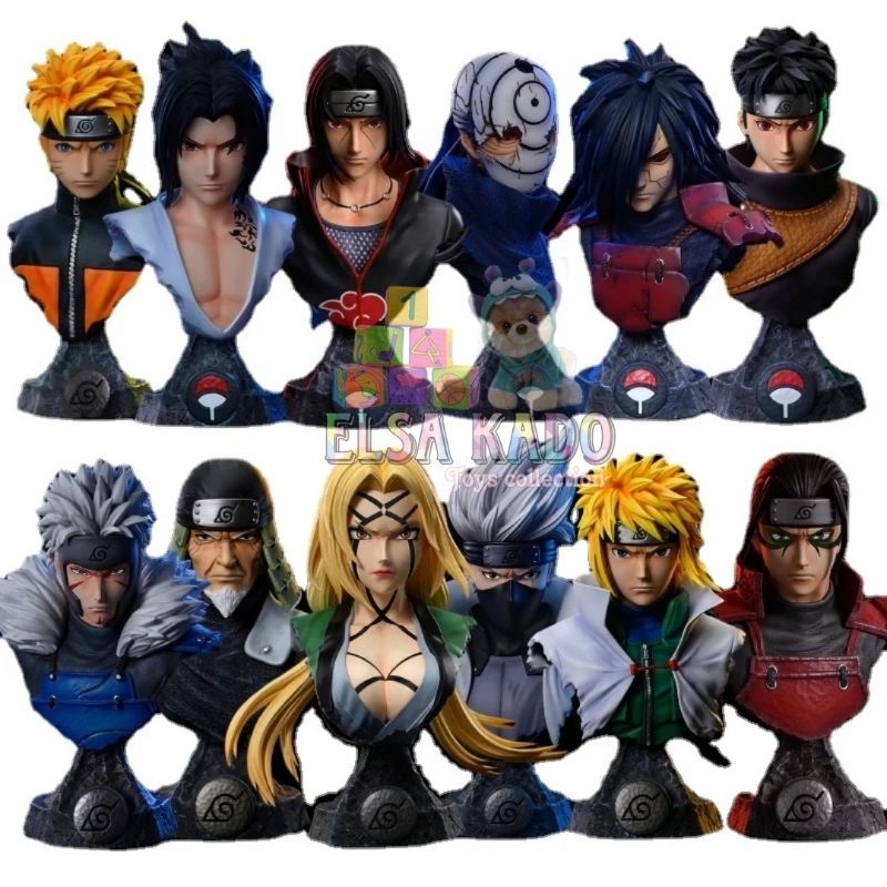 Action Figure Bust Naruto Sasuke Madara Obito Tobirama Hashirama ...