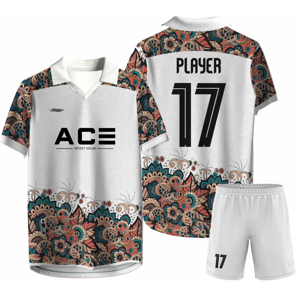 Jersey Futsal Arabesque Pattern Flower Pattern Jersey Futsal Custom ...