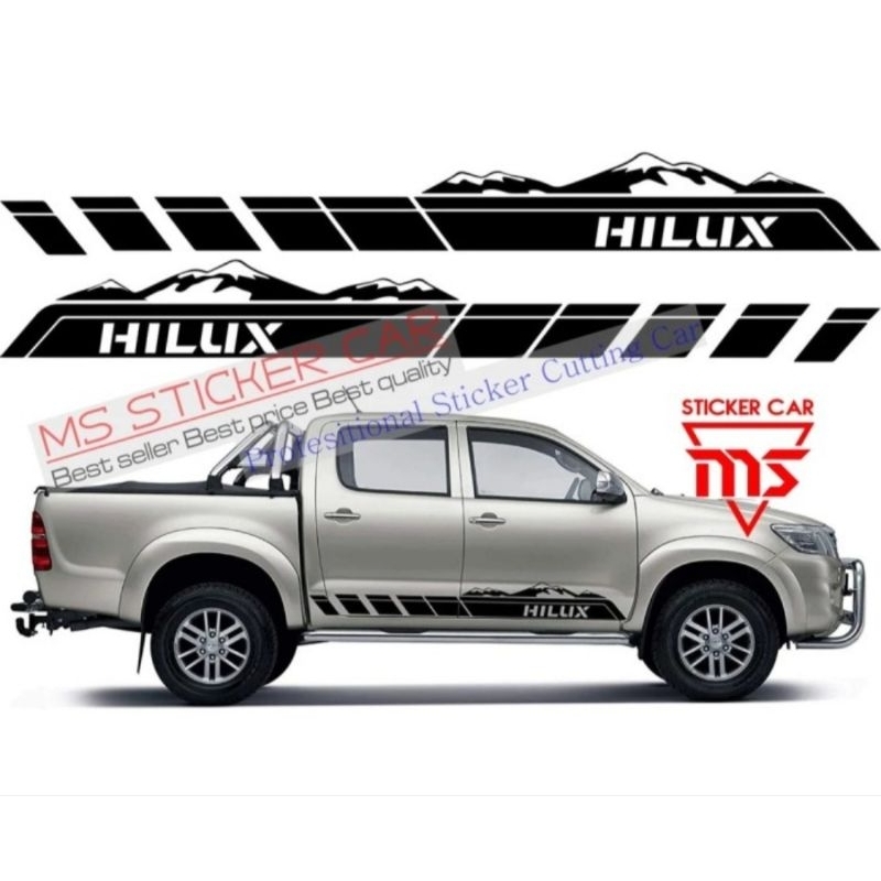 Hilux Triton car sticker, Hilux car sticker cutting sticker | Shopee ...