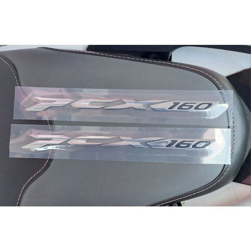 Pcx 160 emblem original silver chrome Color | Shopee Philippines