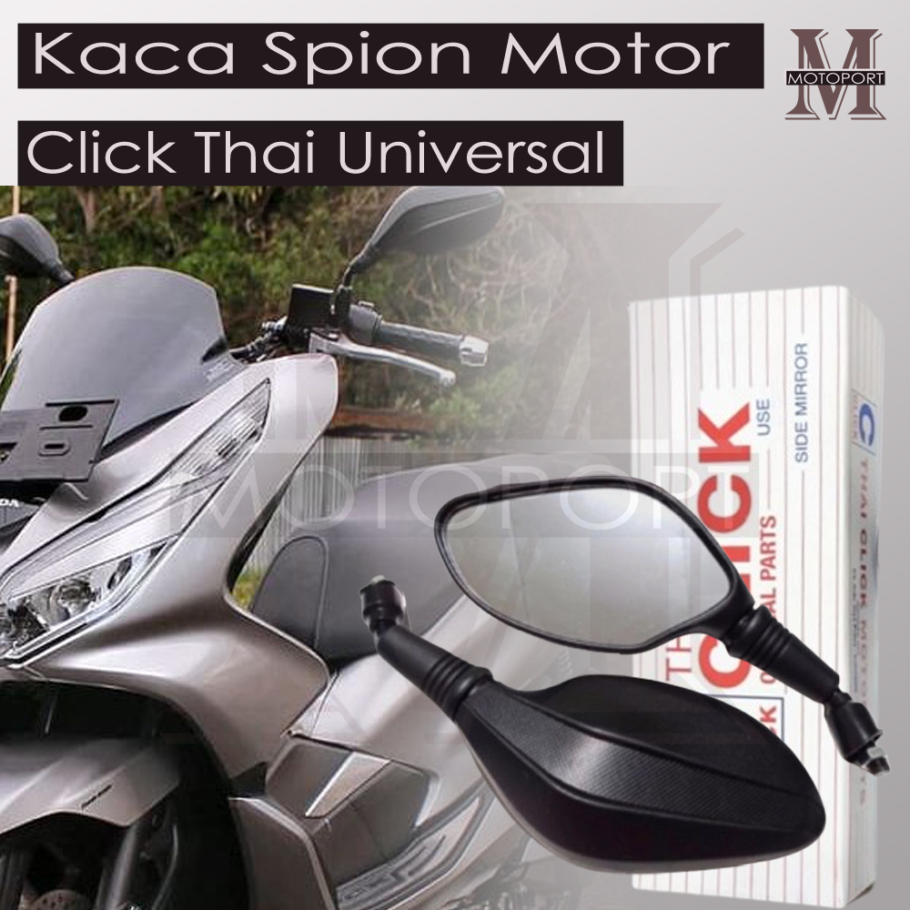 Honda Universal Click Thai Look Mirror | Universal Motorcycle Click Mirrors | Precision ...