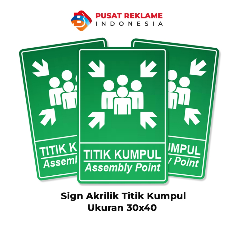 Acrylic Point Assembly Point Sign Size 30x40cm | Shopee Philippines