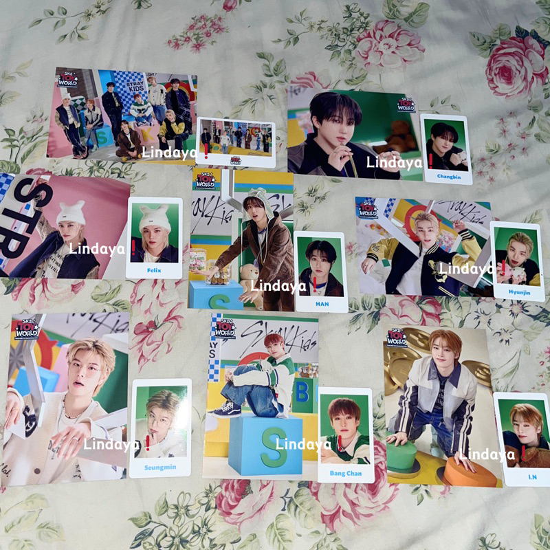 Set Trading Card + Stray Kids Pattern Skz Toy World Fan Connecting ...
