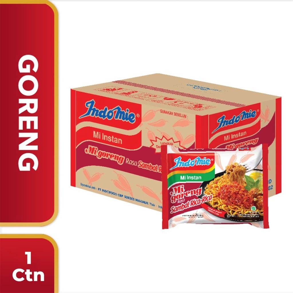1 Box Indomie Sambal Rica-Rica Contents 40pcs Indomie Instant Noodles ...