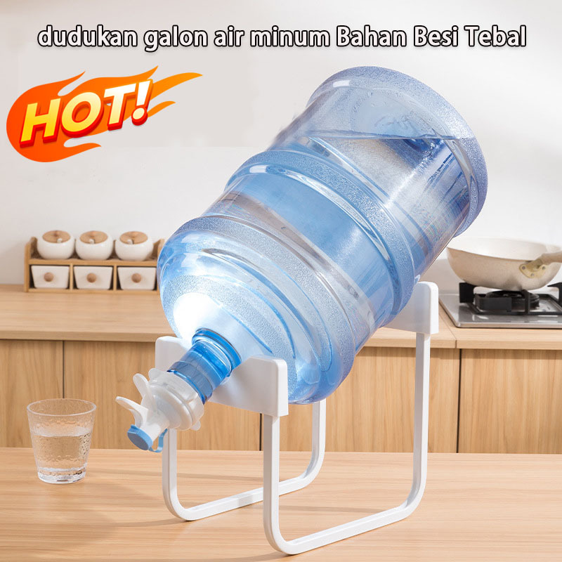 Thick iron drinking water gallon holder + drinking water faucet FOOD ...