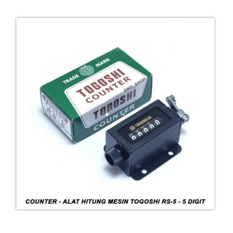MESIN Togoshi Counter Rs 5-Digit Counting Machine | Shopee Philippines