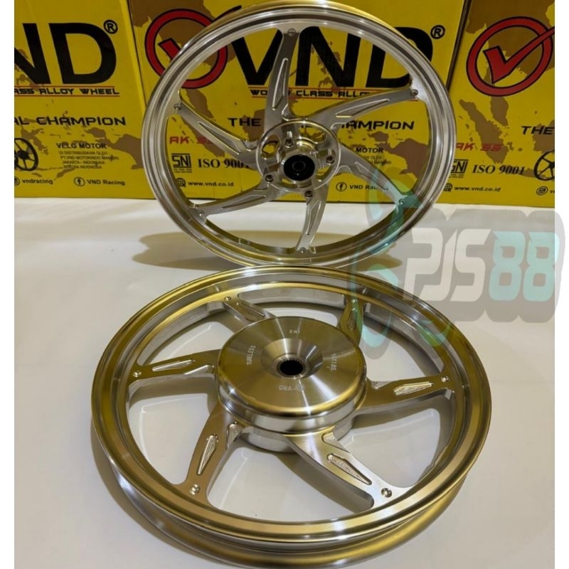Vnd Racing Rims Six Star V2 1.60-14 & 1.85-14 Beat Scopy Genio Vario ...