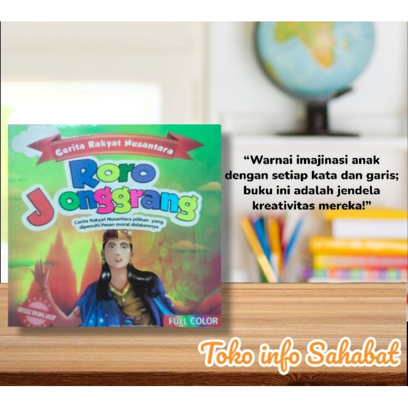 Children's Story Book With The Story Of The Archipelago People Roro Jonggrang | Shopee Philippines