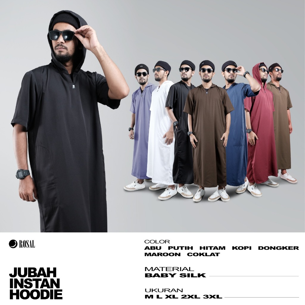 Rosal Robe Gamis Instant Prayer - Men's Travel Robe Gamis | Shopee ...