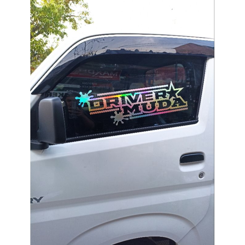 Young Drivers CUTTING Stickers Embossed Car Stickers The Material Is On ...