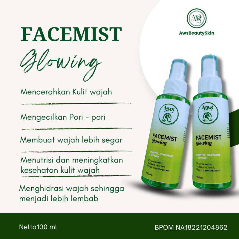 Facemist Glowing BPOM by AWS Beautyskin | Shopee Philippines