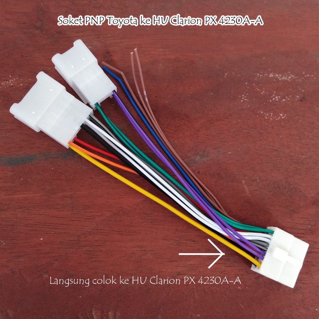 Toyota PNP Socket to Clarion PX 4230A-A/ Clarion PX4230AA Head Unit ...