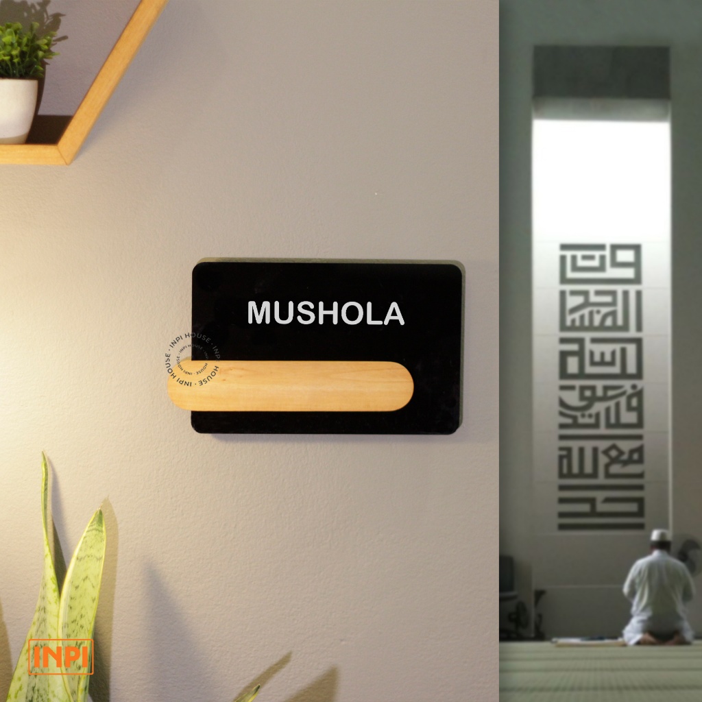 KAYU Acrylic Wood Landscape Prayer Room Sign - INPI House | Shopee ...