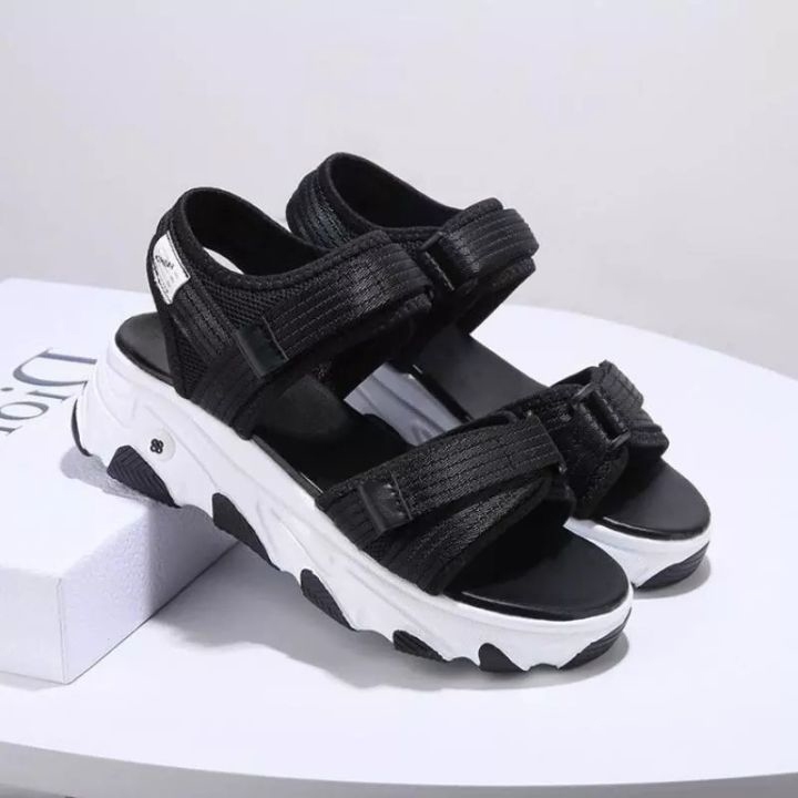 HITAM PUTIH Korean women's mountain sandals / girls' strap sandals ...