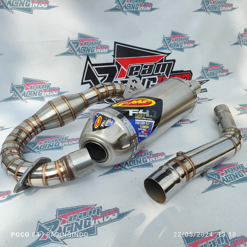 38 mm FMF F4 FULL WORM STAINLESS FOR XR150 XR200 XR 150/200 KLX 150 CRF ...