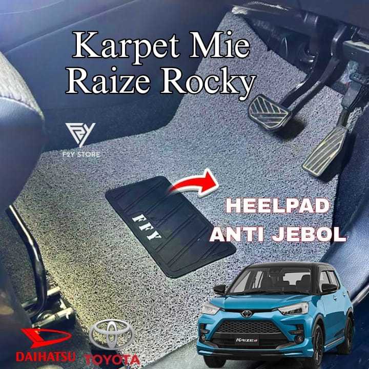 Rocky Raize 2-row Noodle Vermicelli Car Carpet | Shopee Philippines