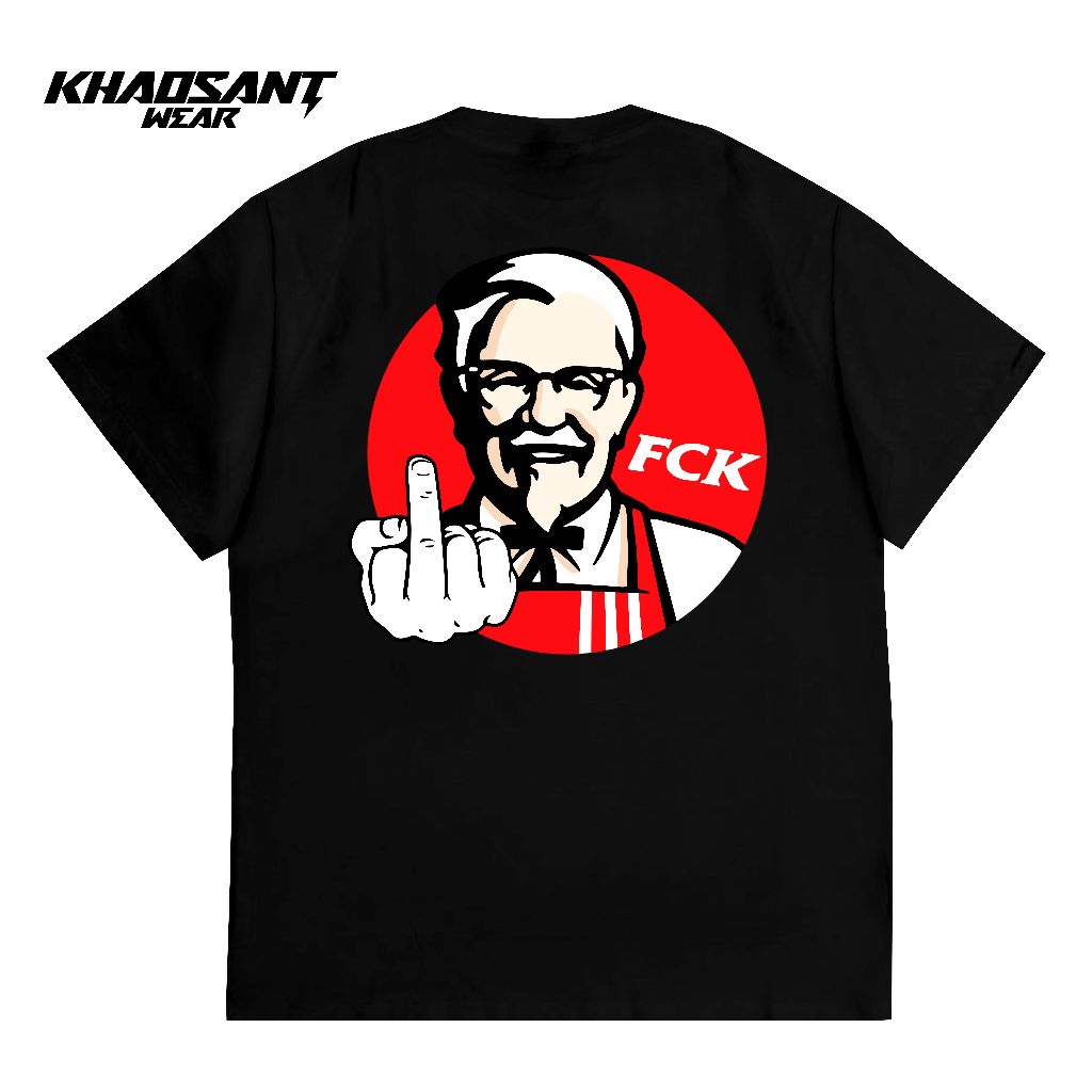 Khaiosant Tshirt FCK | Funny Parody T-shirt | Plesetan Brand KFC Fucek ...