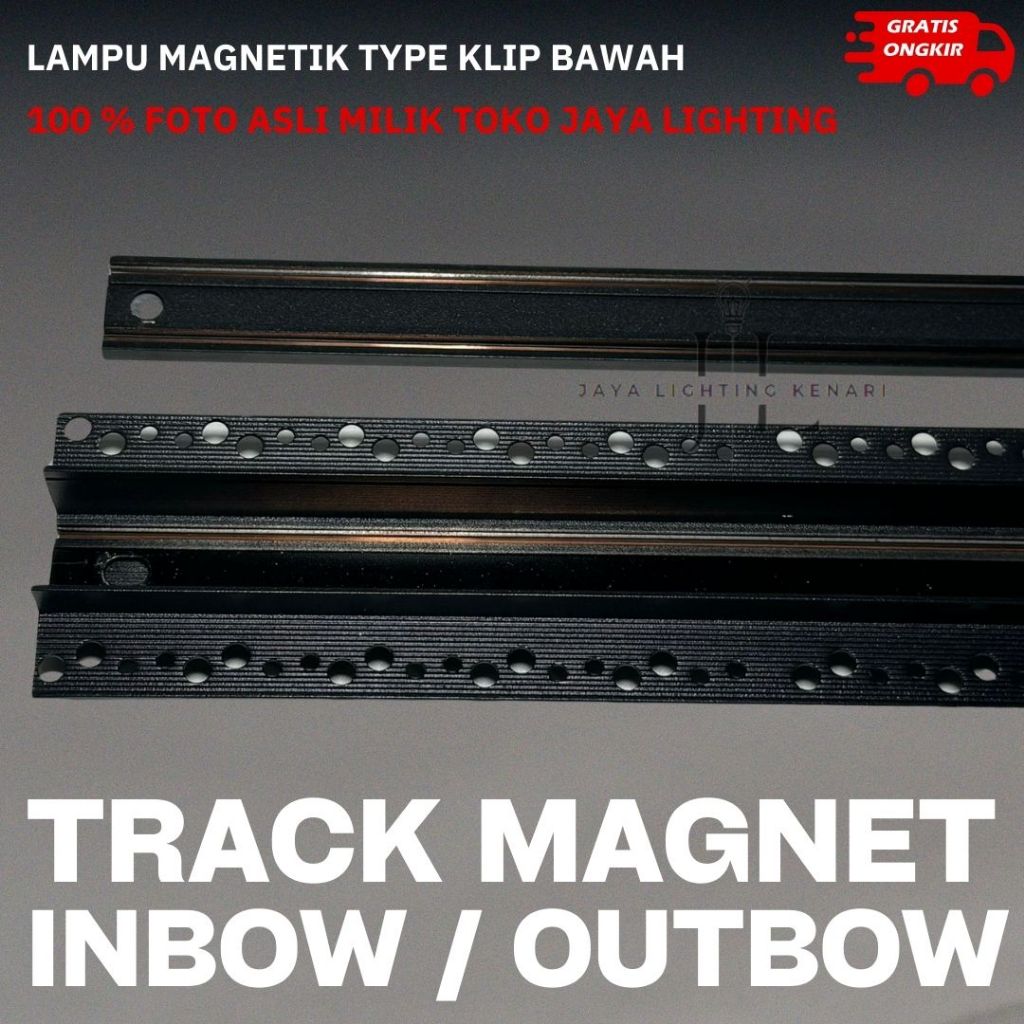 Type B Track Light Magnet Inbow Outbow / 2 Meter Magnetic Track Rell ...