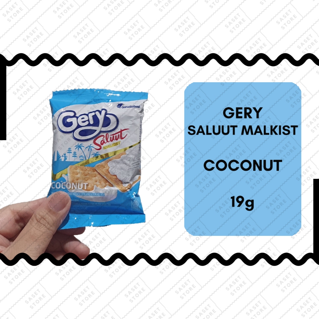 Gery Saluut Malkist Coconut 19g Sachet Snack Biscuit Coconut Cream ...