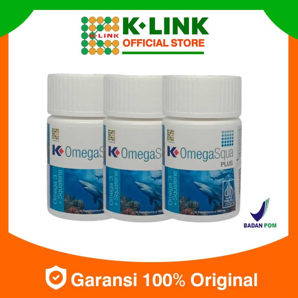 Omega squa plus klink original omega k-link omegasqua Fish Oil.Omega ...