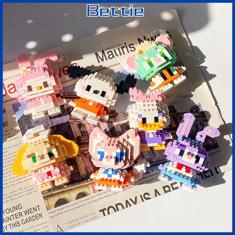 Bettie Character Mini Toy Block Girls Nano Block Cartoon Model DIY Gift ...