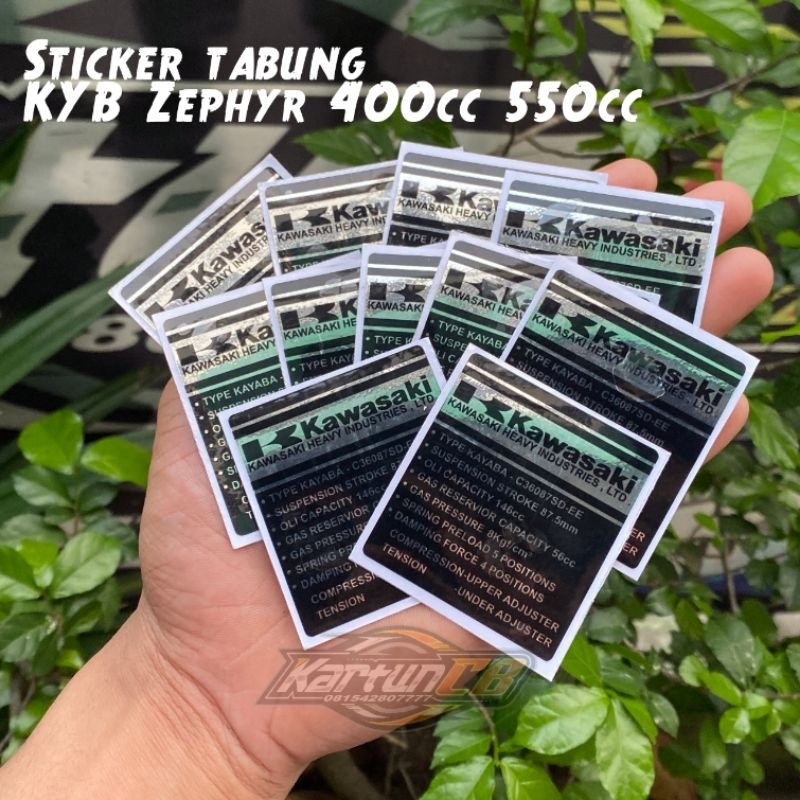 Kyb Zephyr shock Tube Sticker 400cc 550cc | Shopee Philippines