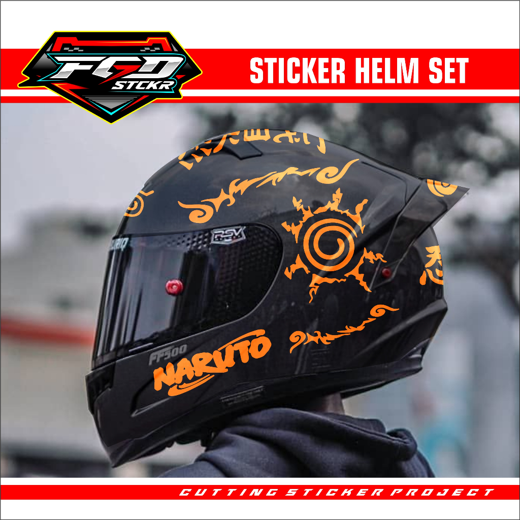 Helmet STICKER - NARUTO CUTTING STICKER SET FOR HELMET | Shopee Philippines