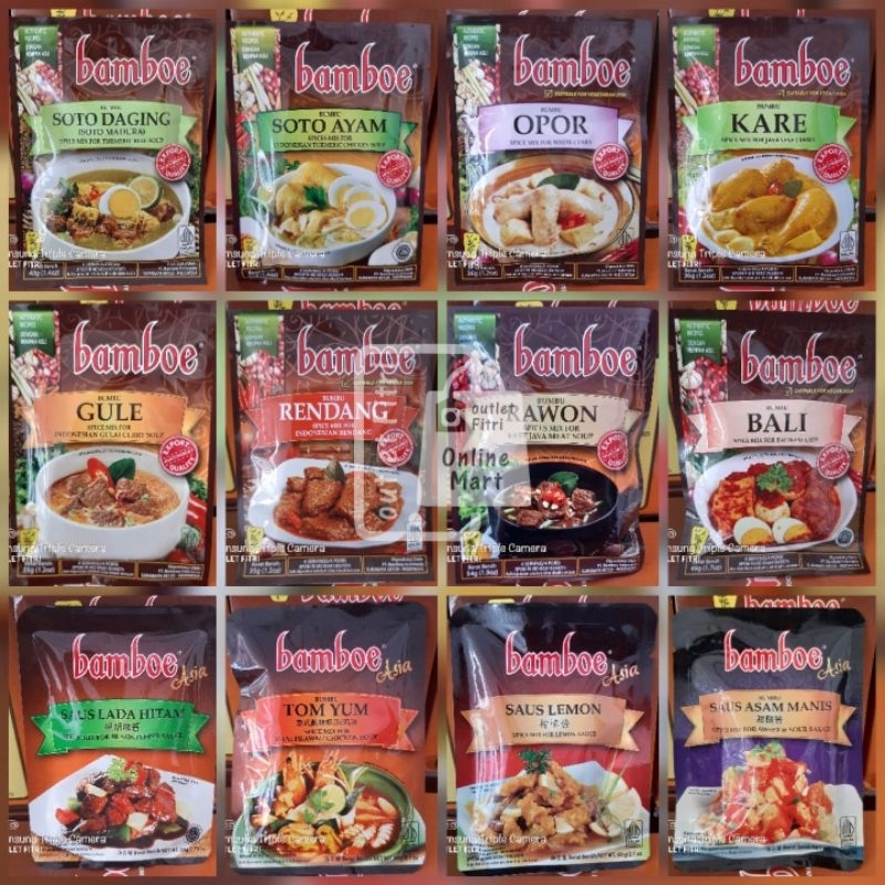 Bamboe Seasoning Instant All Varian - Bumbu Bamboe | Shopee Philippines