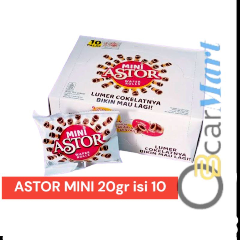 Astor MINI Box 20gr 1 Box Contains 10 Chocolate Stick Wafers | Shopee ...