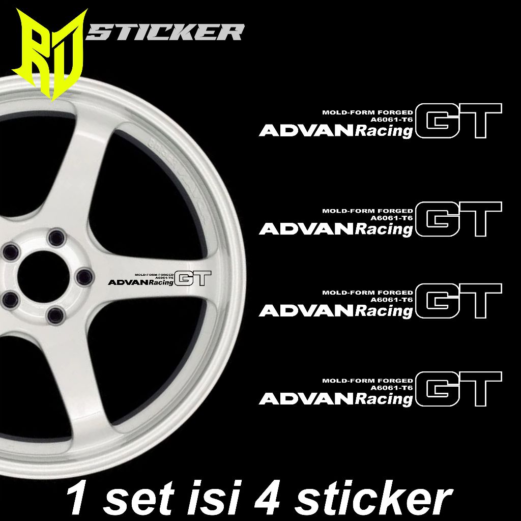 Advan gt rim sticker | Shopee Philippines