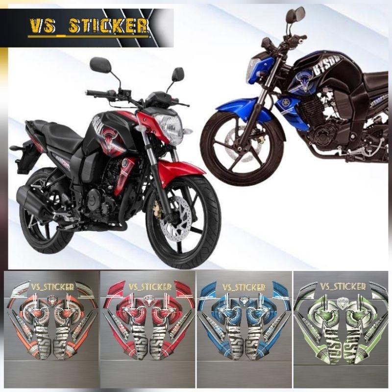STICKER STRIPING LIST STANDARD BODY FOR YAMAHA BYSON MOTORCYCLE 2014 ...