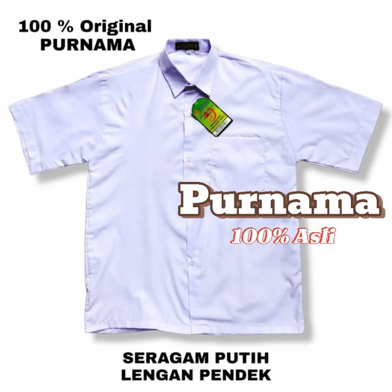 PUTIH Plain White PEBDEK HEM School Uniform Full Moon Brand | Shopee ...