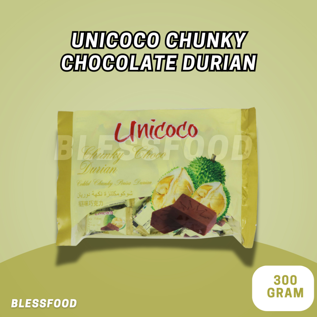 Unicoco Chunky Choco Durian [Expired 2025] Import Malaysia 300g ...